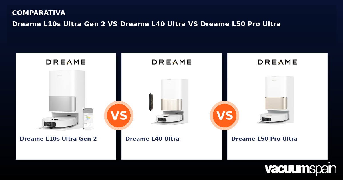 Dreame L10s Ultra Gen 2 vs Dreame L40 Ultra vs Dreame L50 Pro Ultra ...