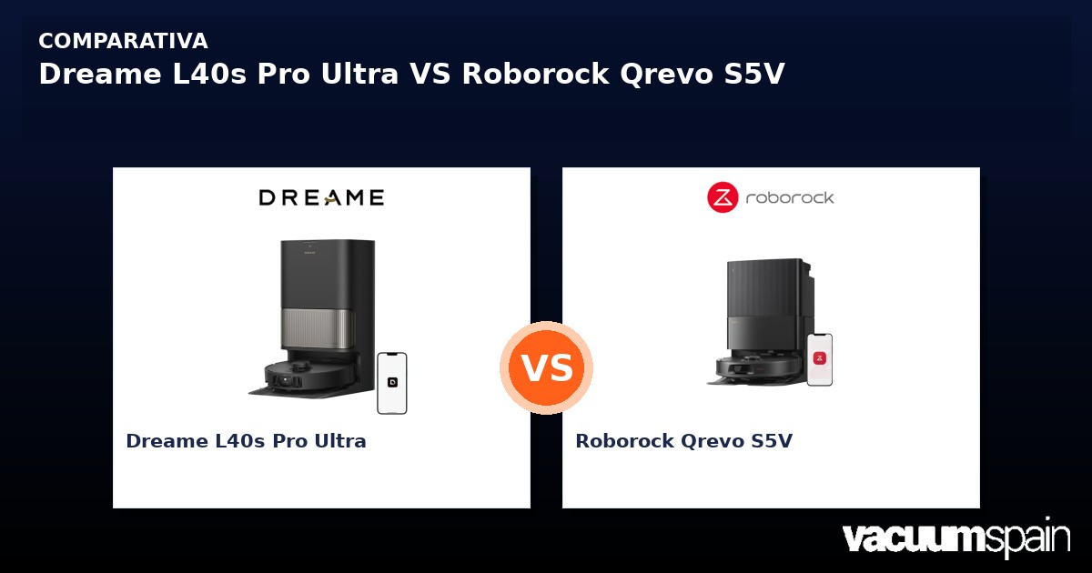 Dreame L40s Pro Ultra vs Roborock Qrevo S5V – Comparación y diferencias ...