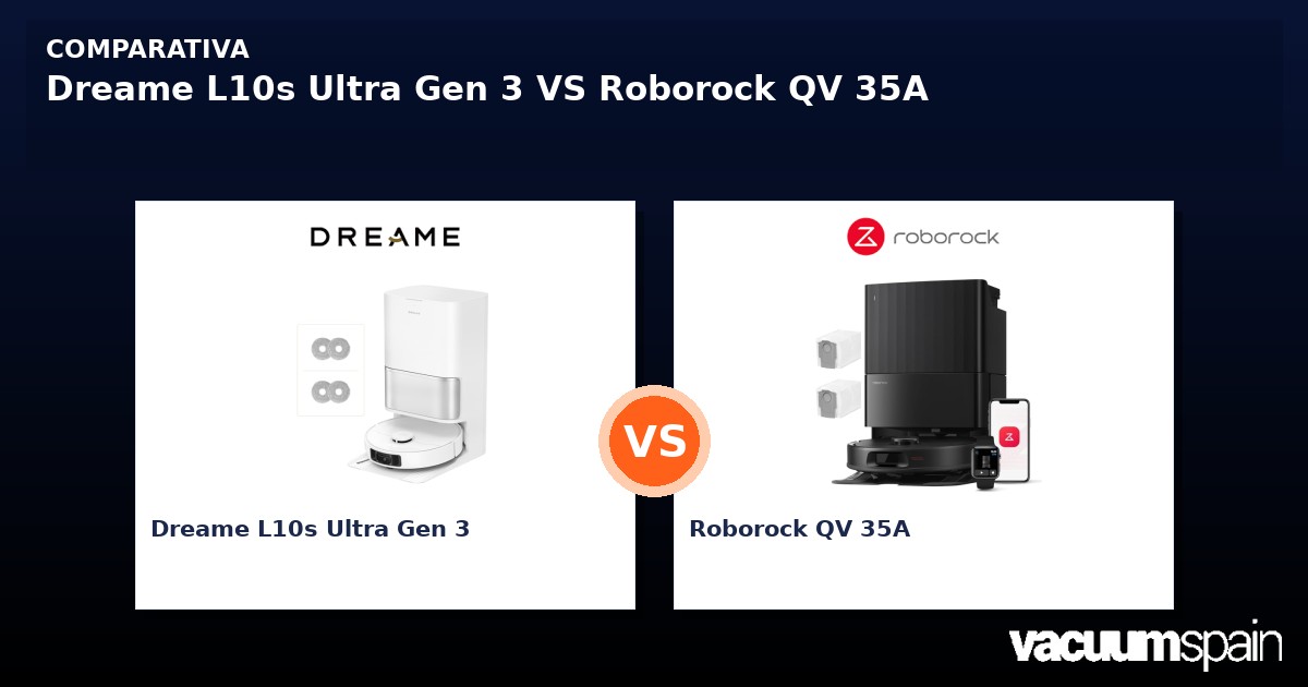 Dreame L10s Ultra Gen 3 vs Roborock QV 35A – Comparison and differences ...